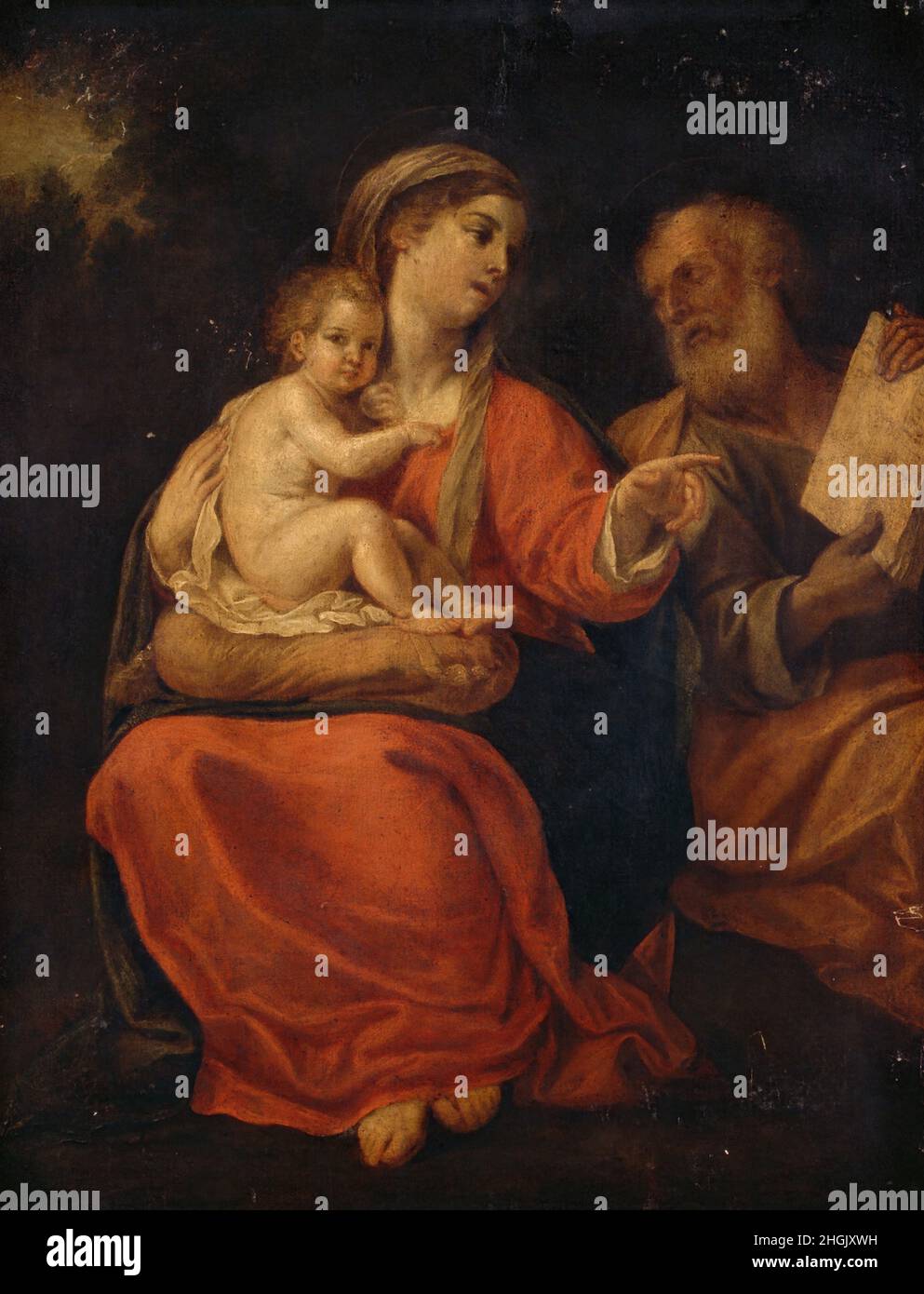 Albani, Francesco - Holy Family Stock Photo - Alamy