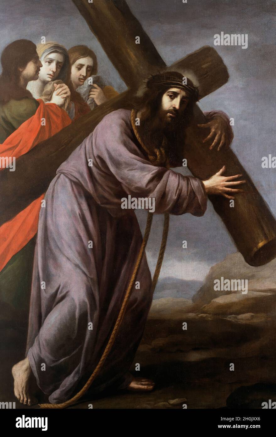 Spanish - Christ Carrying his Cross Stock Photo - Alamy