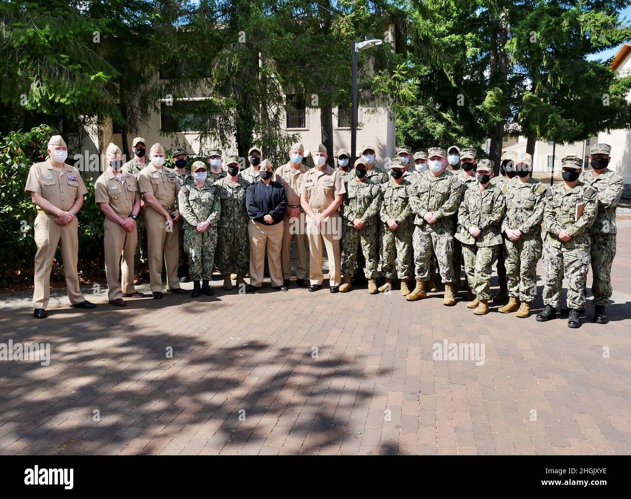 US Navy Surgeon General RADM Bruce Gillingham meets with Sailors aboard ...