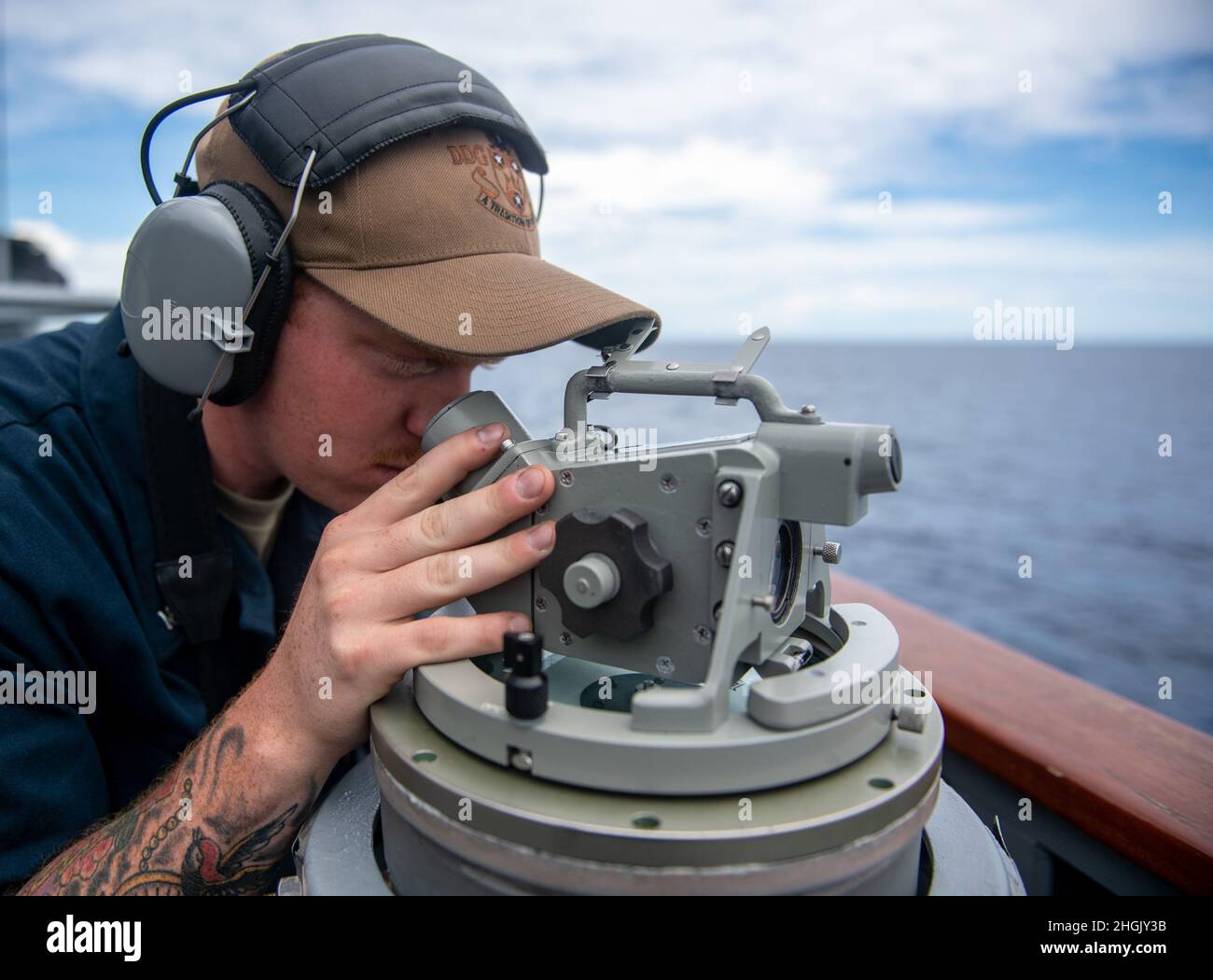 210825-N-MR124-1015 SOUTH CHINA SEA (Aug. 25, 2021) Boatswain’s Mate ...