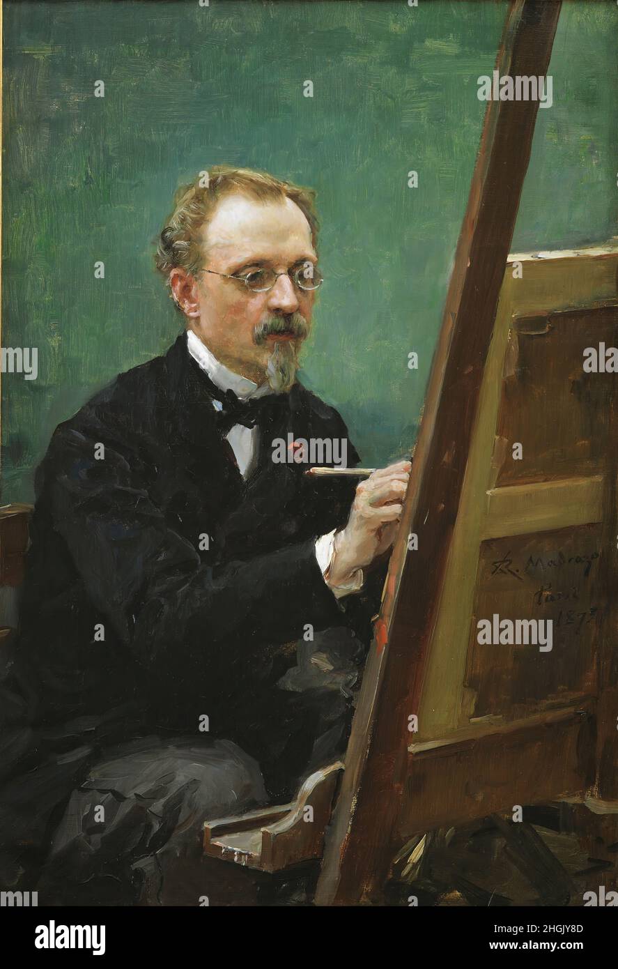 Raimundo de Madrazo - Portrait of Federico de Madrazo Painting Stock ...