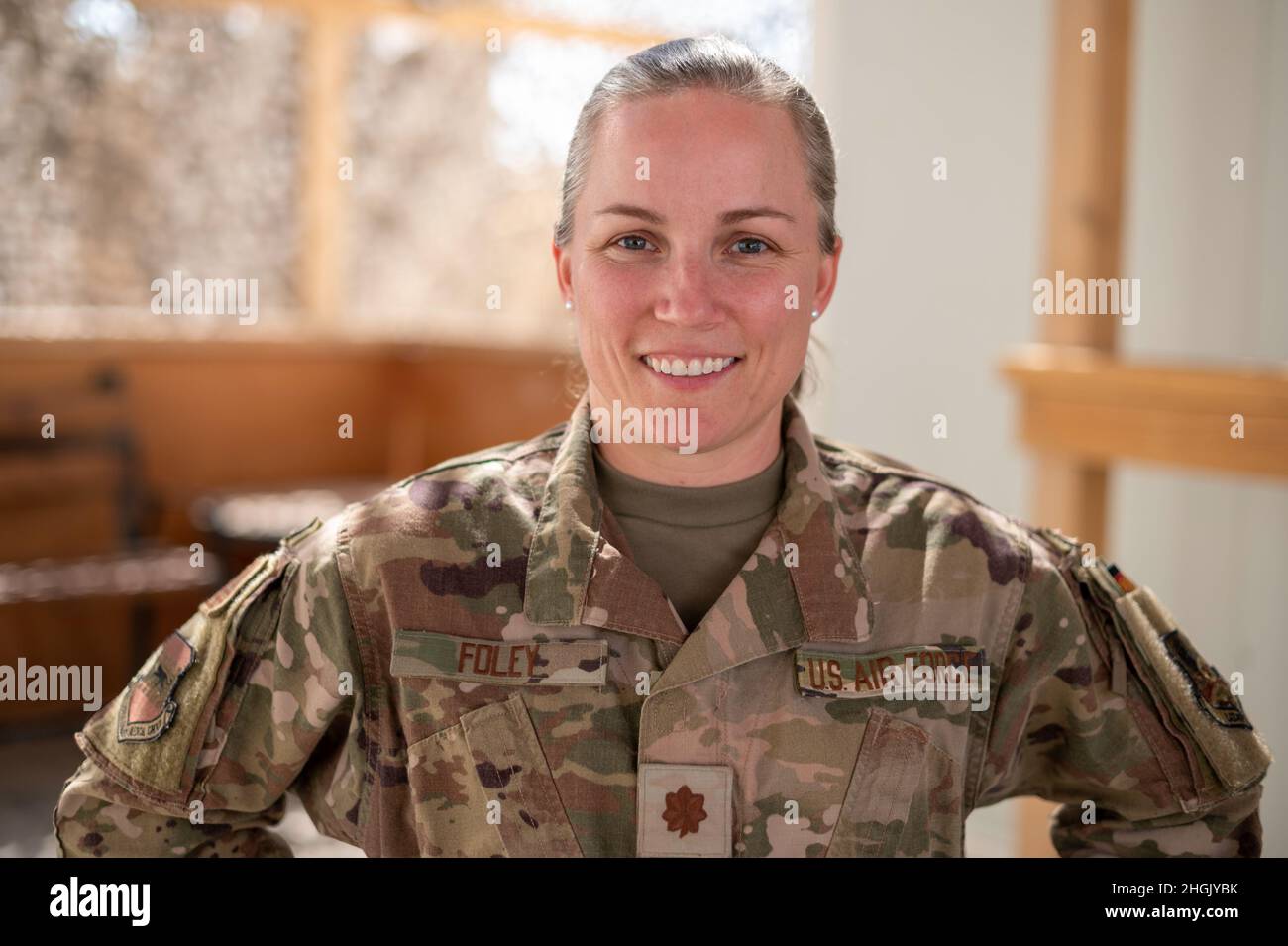 U.S. Air Force Maj. Elizabeth Foley from the 332nd Air Expeditionary ...