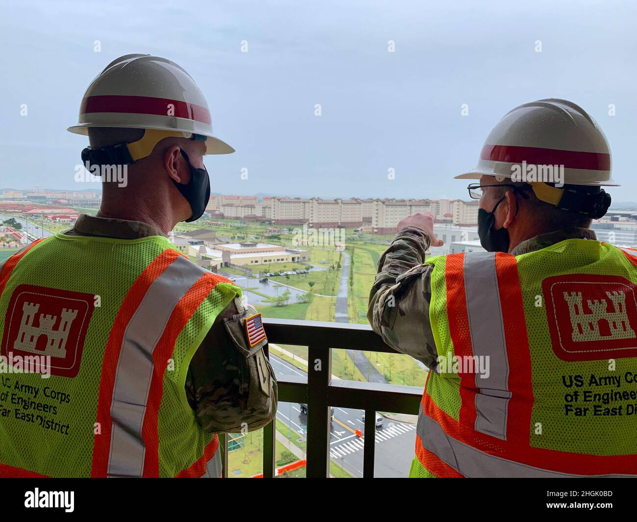 Brig. Gen. Kirk Gibbs (left), U.S. Army Corps of Engineers Pacific ...