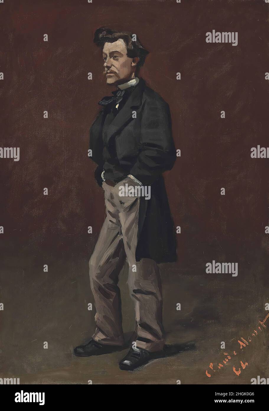 Monet Claude - Private Collection - Portrait d'homme debout - 1864 ...