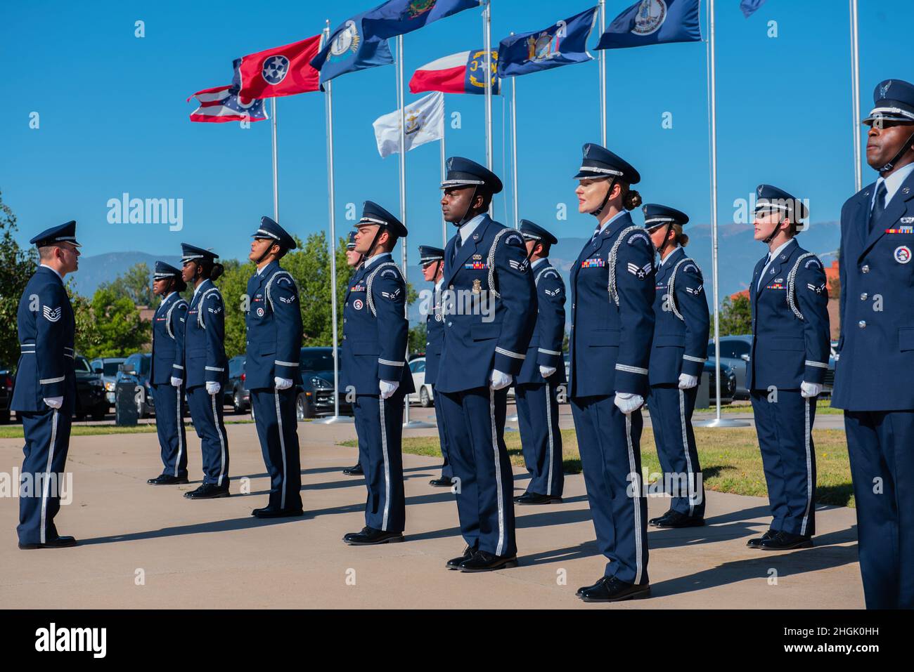 PETERSON SPACE FORCE BASE, Colo. – High Frontier Ceremonial Guardsmen ...