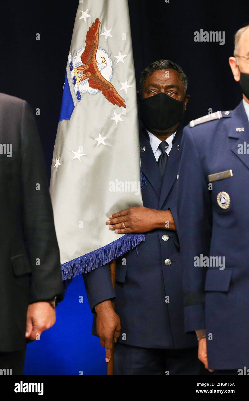 Civil Air Patrol National Command Chief Robert M. Dandridge holds the ...