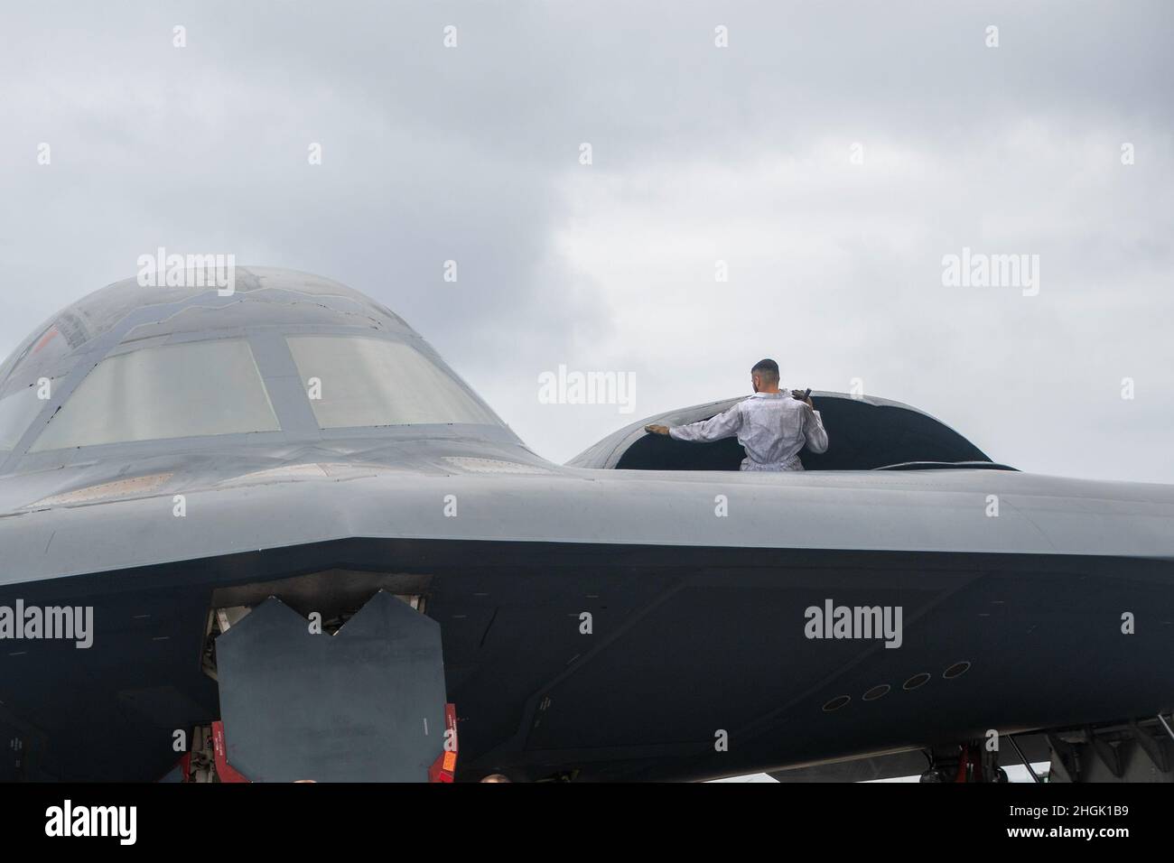Senior Airman Kyaime Rolle, a crew chief with the 509th Aircraft ...