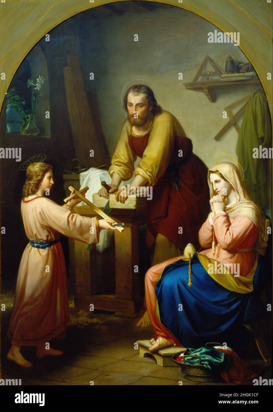Rafael Flores - The Holy Family Stock Photo - Alamy