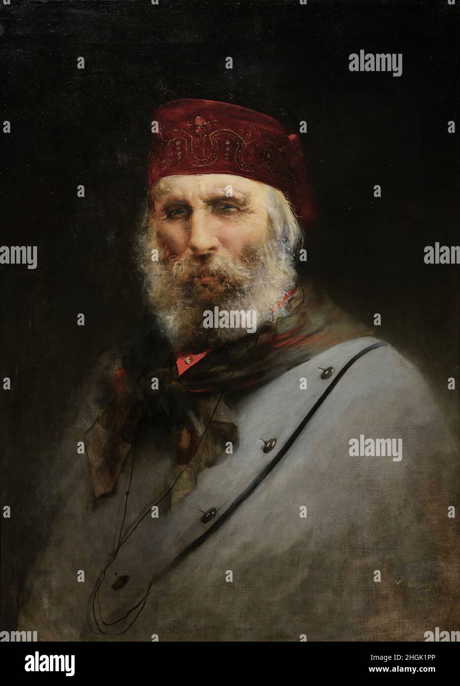 Ritratto di Giuseppe Garibaldi - 1882 - oil on canvas 90 x 65 cm ...