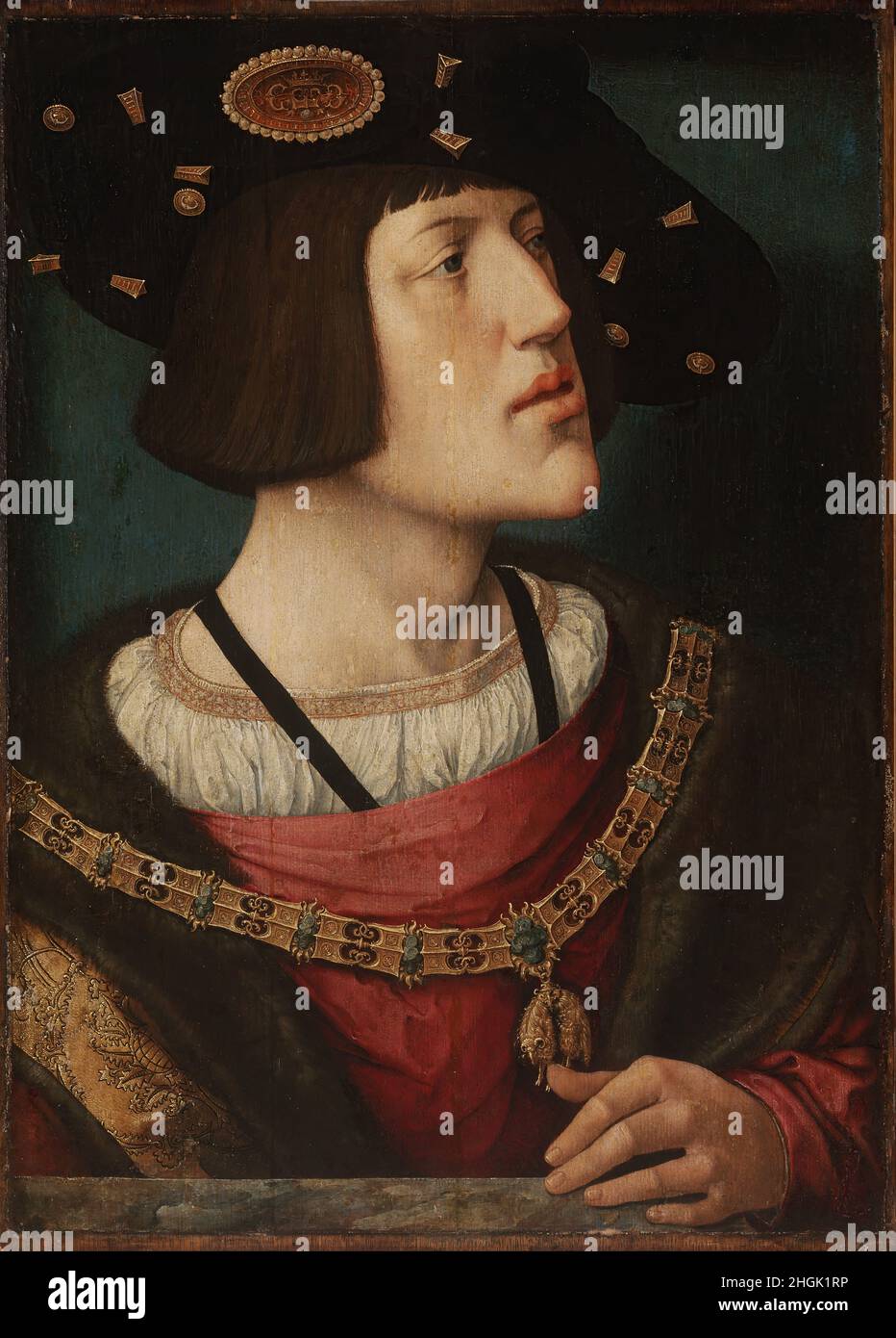 Barend van Orley - Portrait of Charles V Stock Photo - Alamy