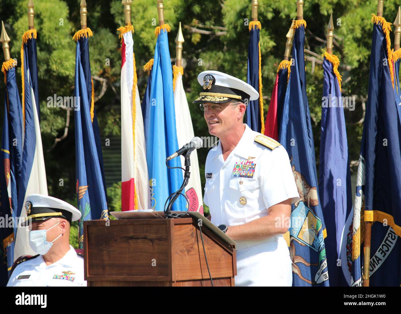 PORT HUENEME, Calif. (Aug. 26, 2021) Rear Adm. Peter Garvin, commander ...