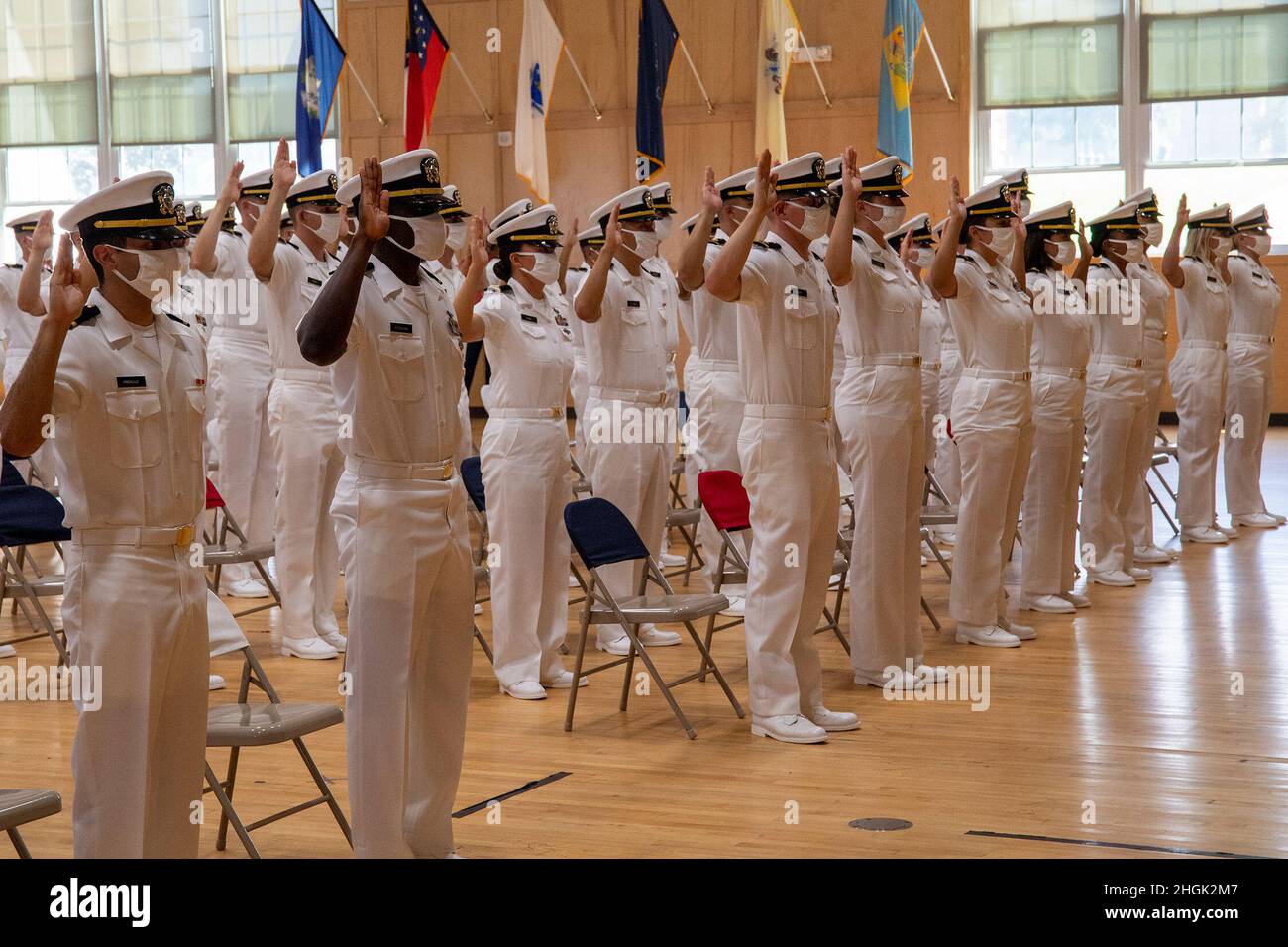 210827-N-ZW825-0213 NEWPORT, R.I. (Aug. 27, 2021) Officer Candidate ...
