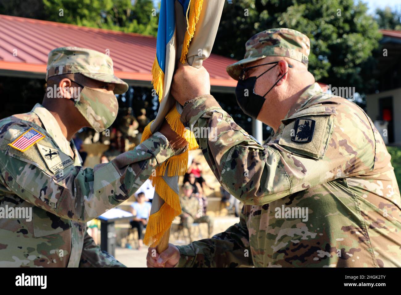 Maj. Gen. William L. Thigpen (left), U.S. Army South commanding general ...