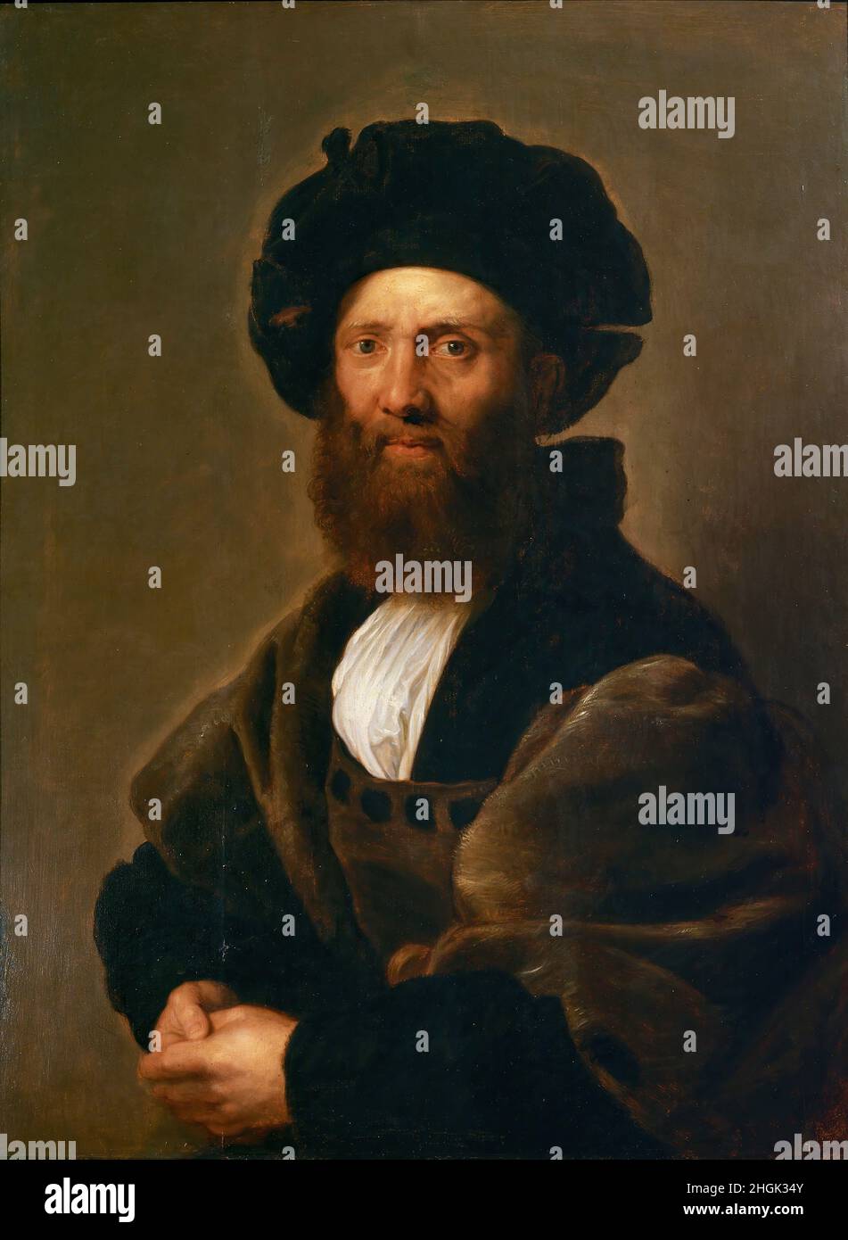 Portrait of Baldassare Castiglione, after Raphael - 1625 28 - oil on ...