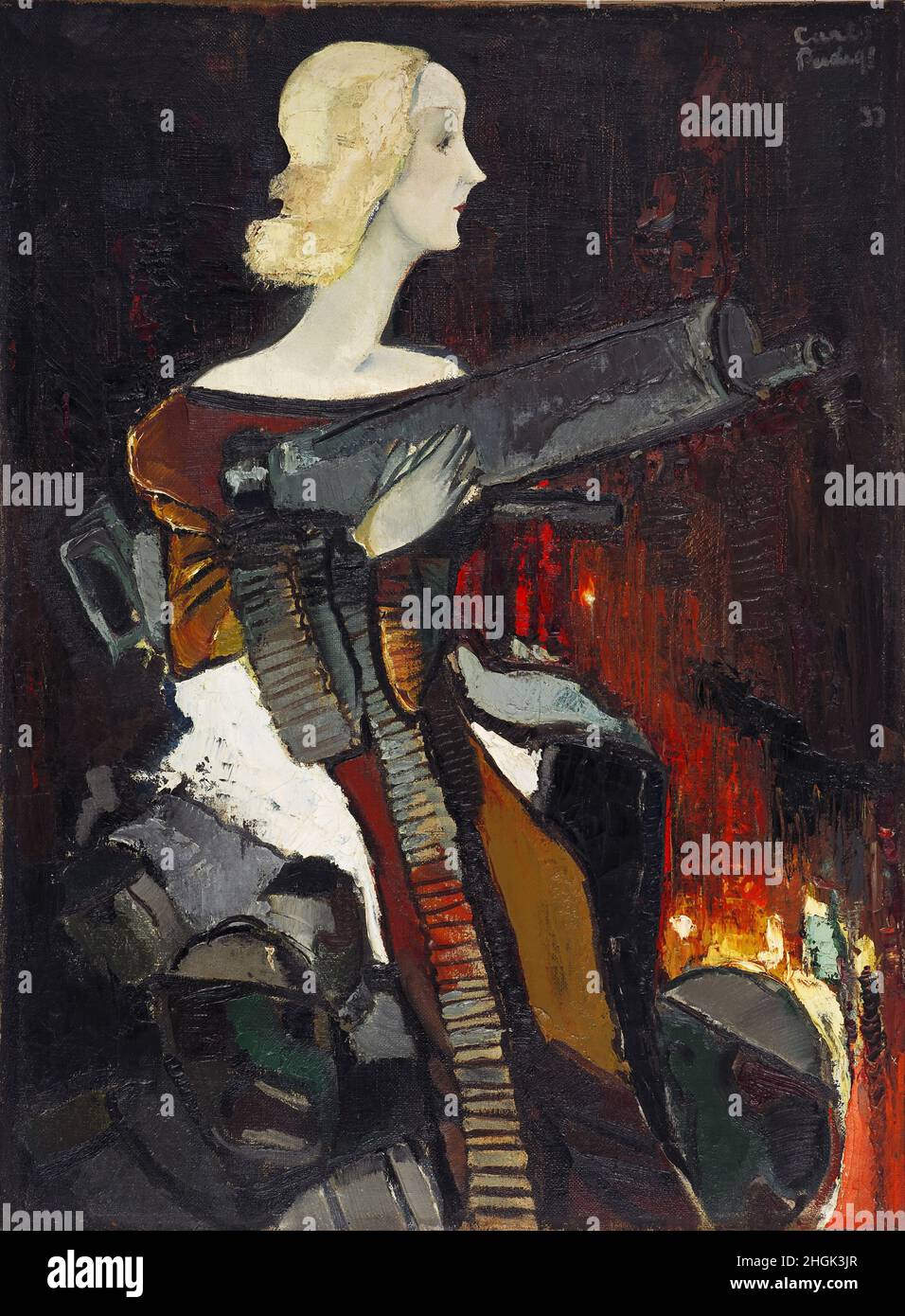 Kārlis Padegs - Madonna with a Machine Gun Stock Photo - Alamy