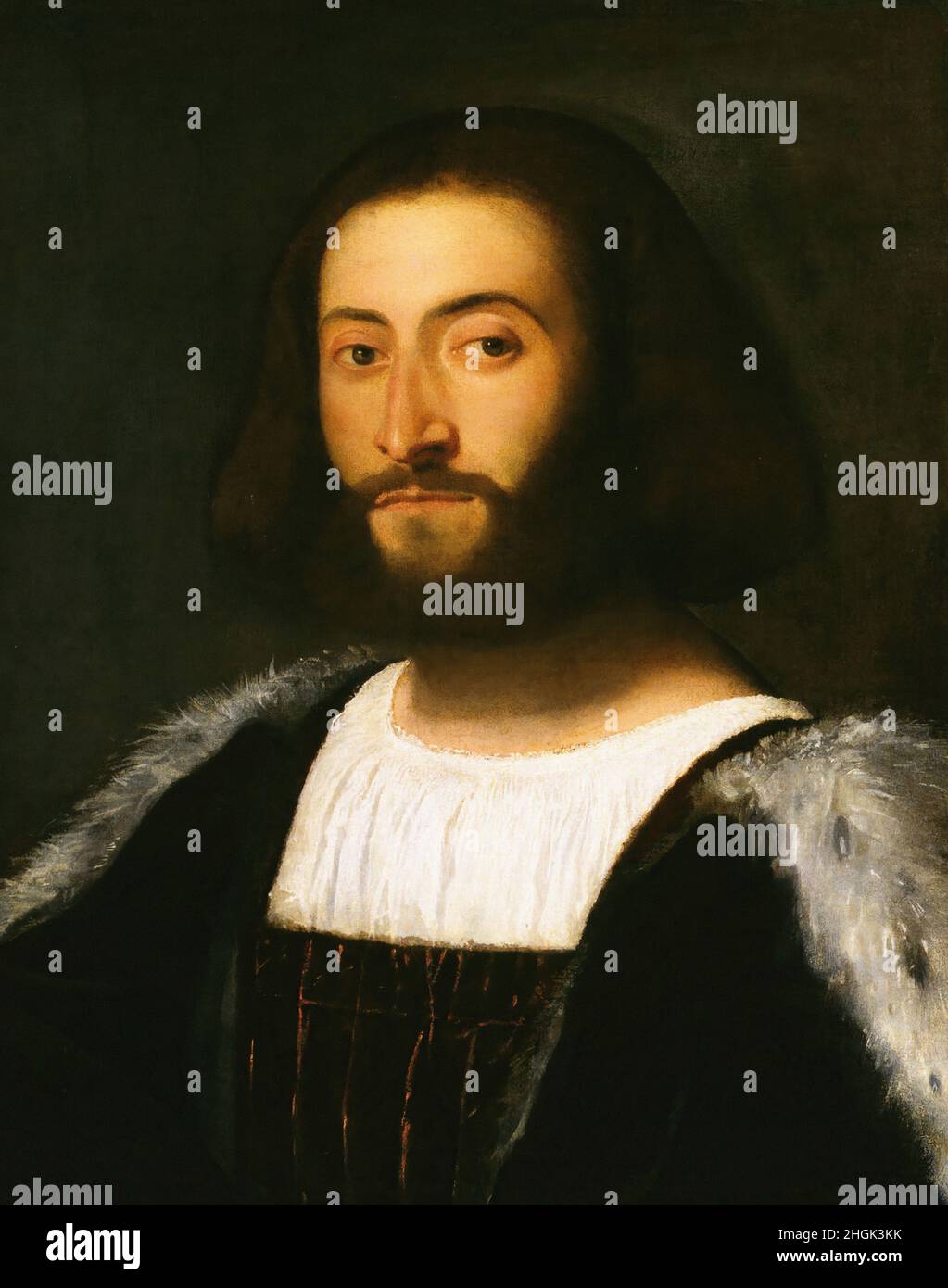 Portrait man titian art artist painting hi-res stock photography and ...