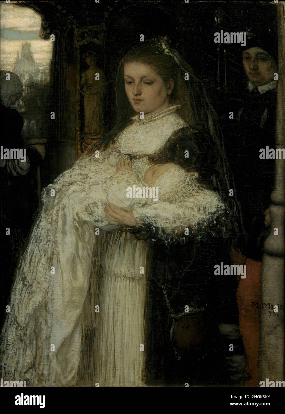 Matthijs Maris - Christening Procession in Lausanne Stock Photo - Alamy