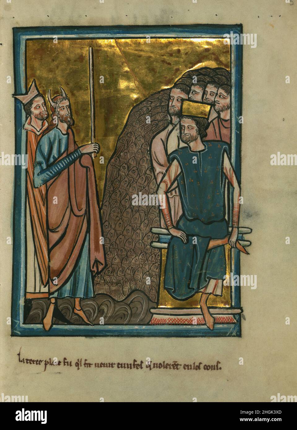William de Brailes - The Third Plague of Egypt- Gnats (Exodus 8-17 ...