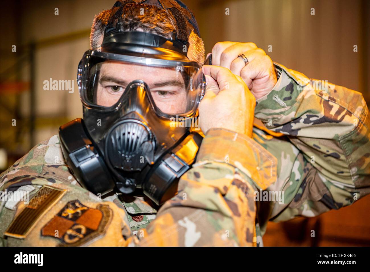 U.S. Air Force Col. Brian Filler, 501st Combat Support Wing commander ...