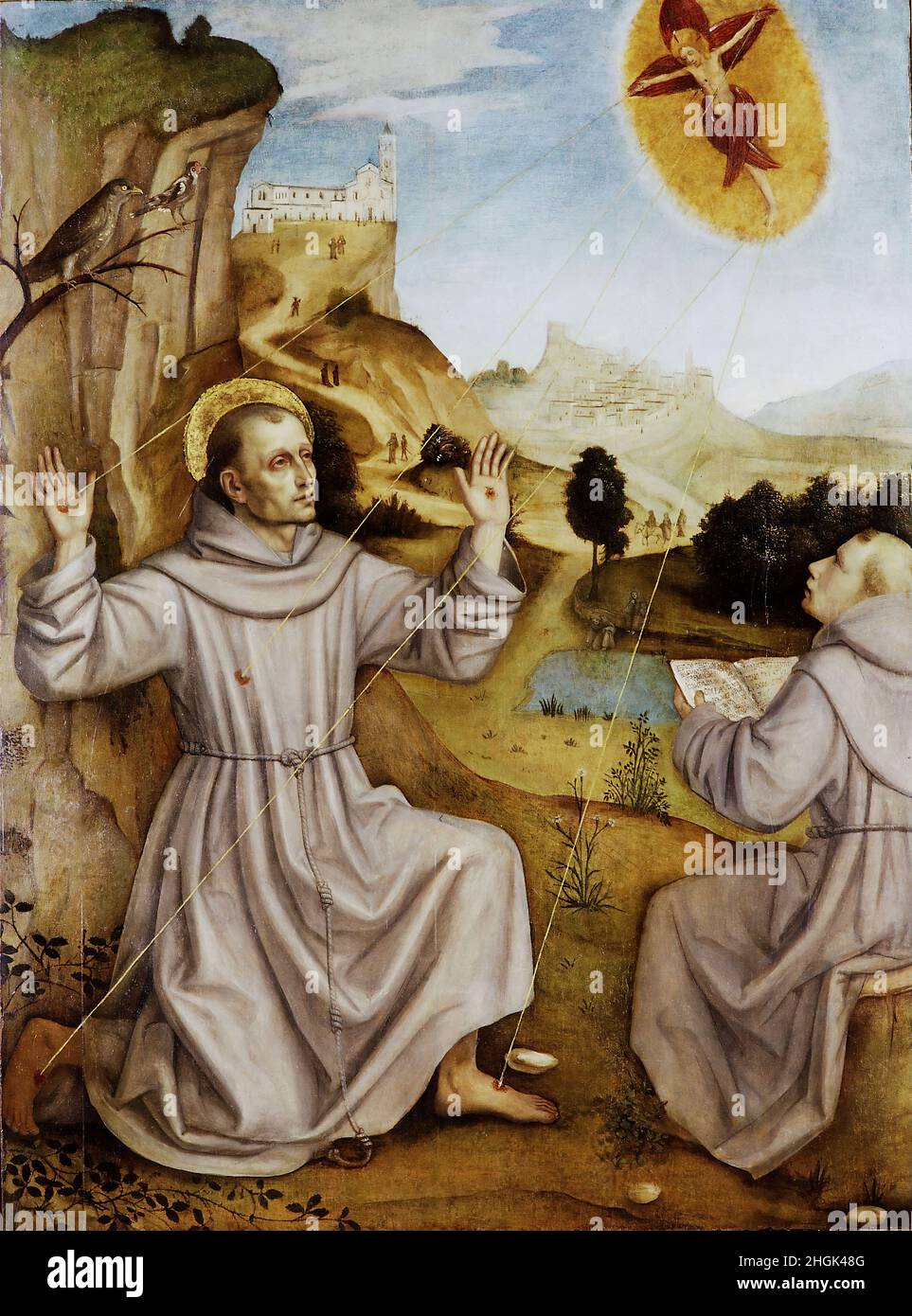 San Francesco riceve le stigmate - 1500 10 - tempera su tavola 131,6 x ...