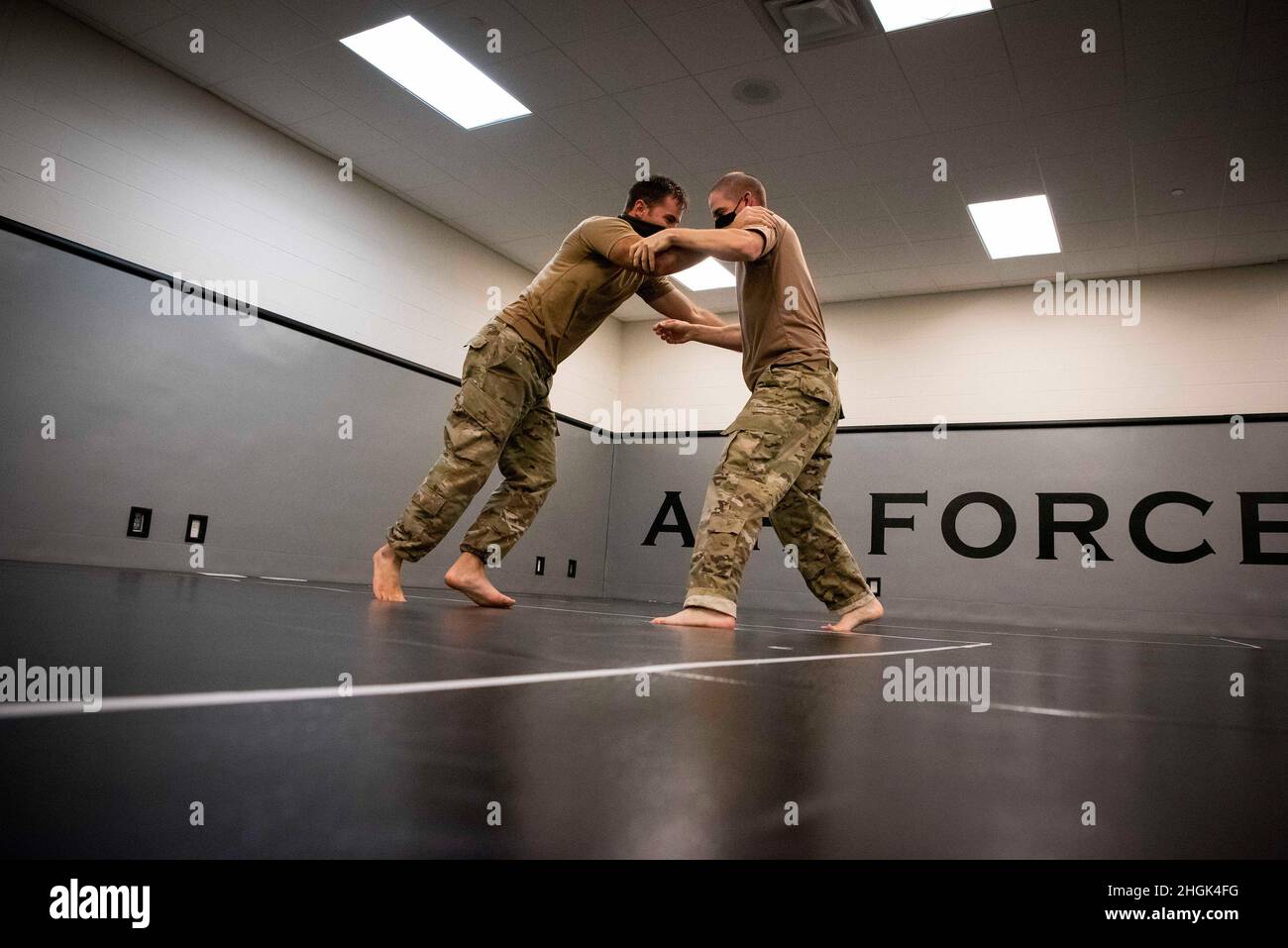 U.S. AIR FORCE ACADEMY, Colo. -- Capt Will Deauor, left, and Maj Daniel ...