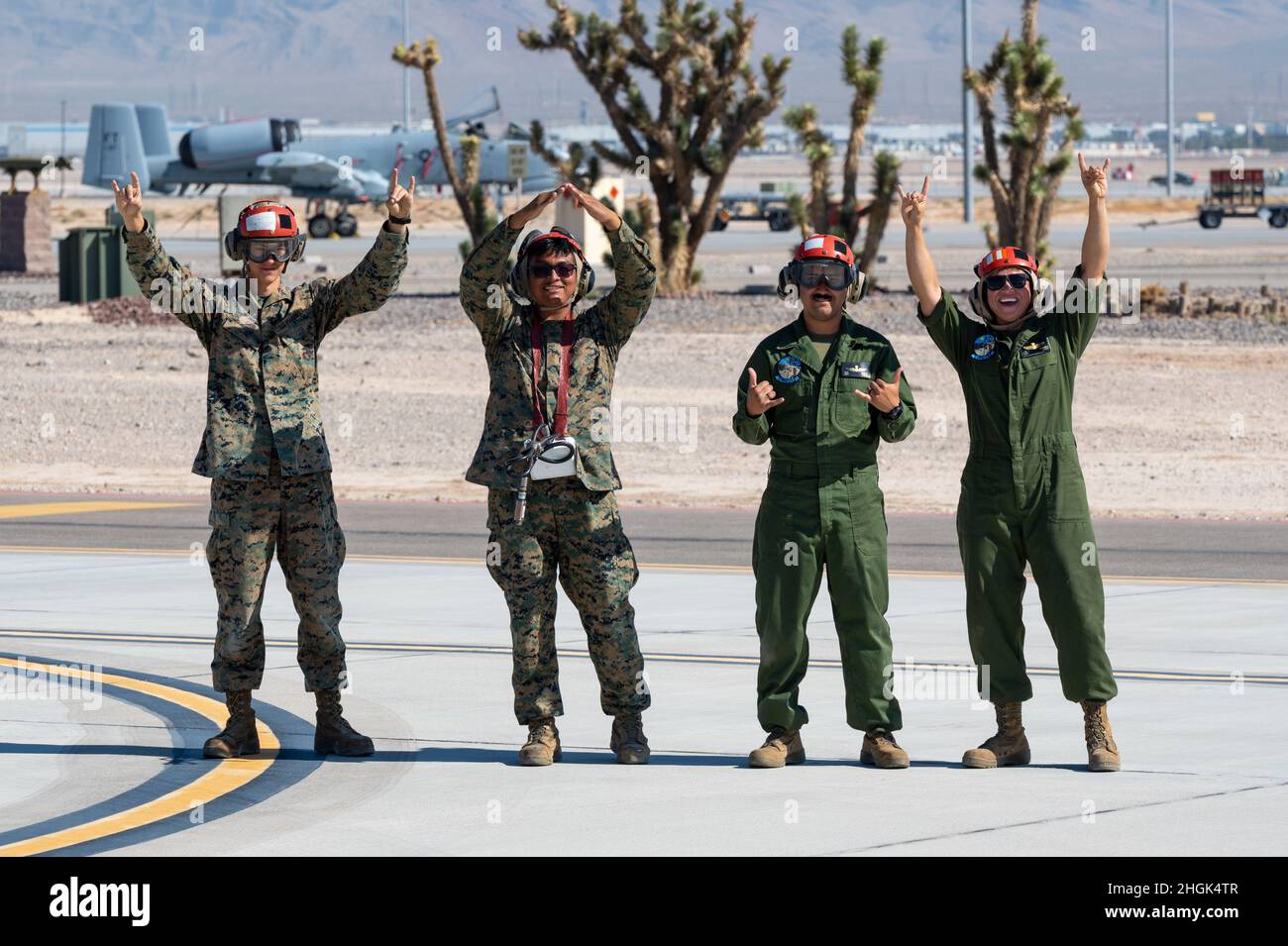 A U.S. Marine Corps UH-1Y Huey pilot assigned to the Marine Light ...