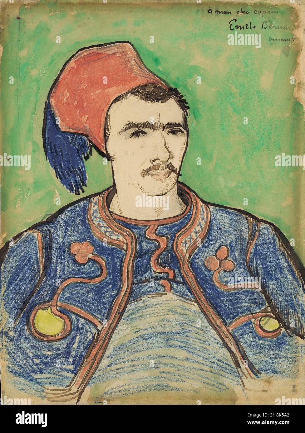 The Zouave - 1888 - Penna e inchiostro marrone, pastello a cera e ...