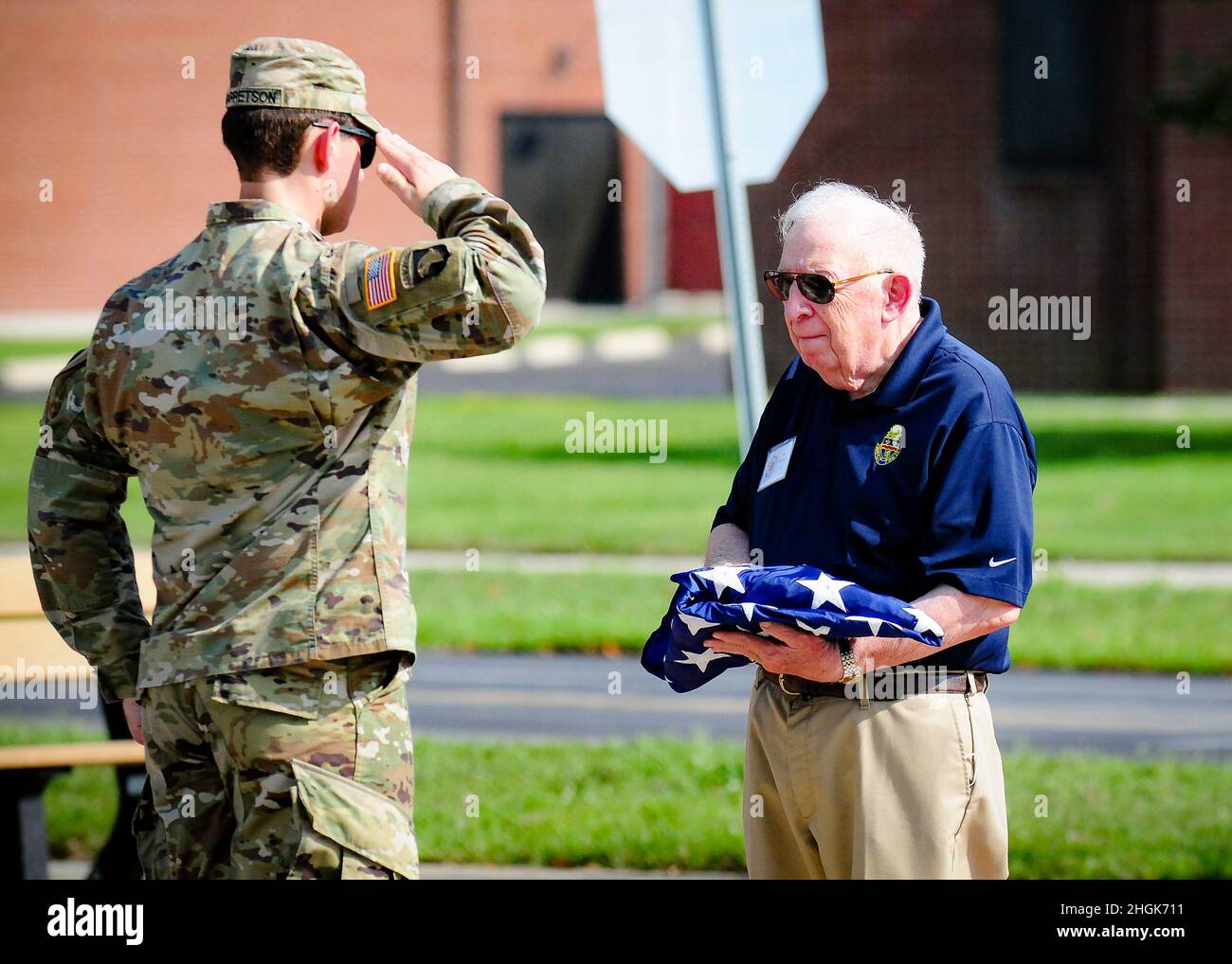 Staff Sgt. Aaron Garretson (left), of Company A, 1st Battalion, 148th ...