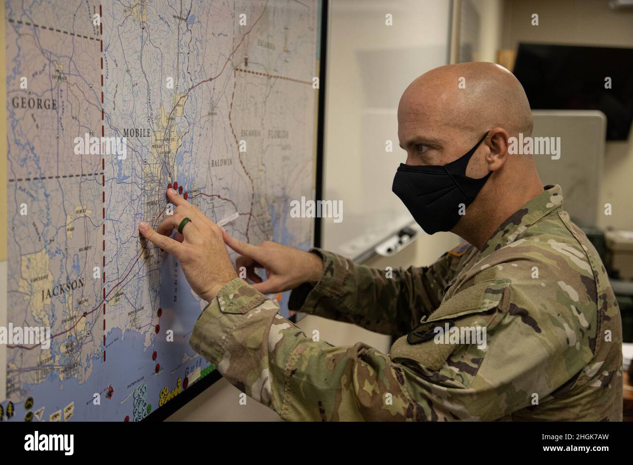 Cpt. Russell Parman of the 711th Combat Sustainment Support Battalion ...