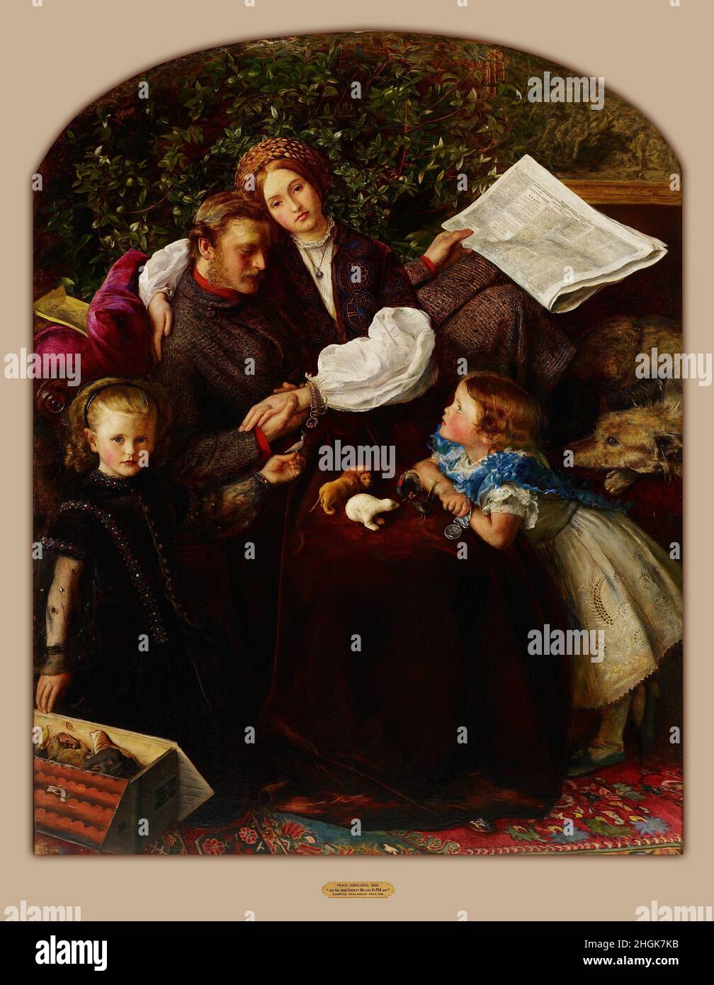 Sir John Everett Millais - Peace Concluded Stock Photo - Alamy