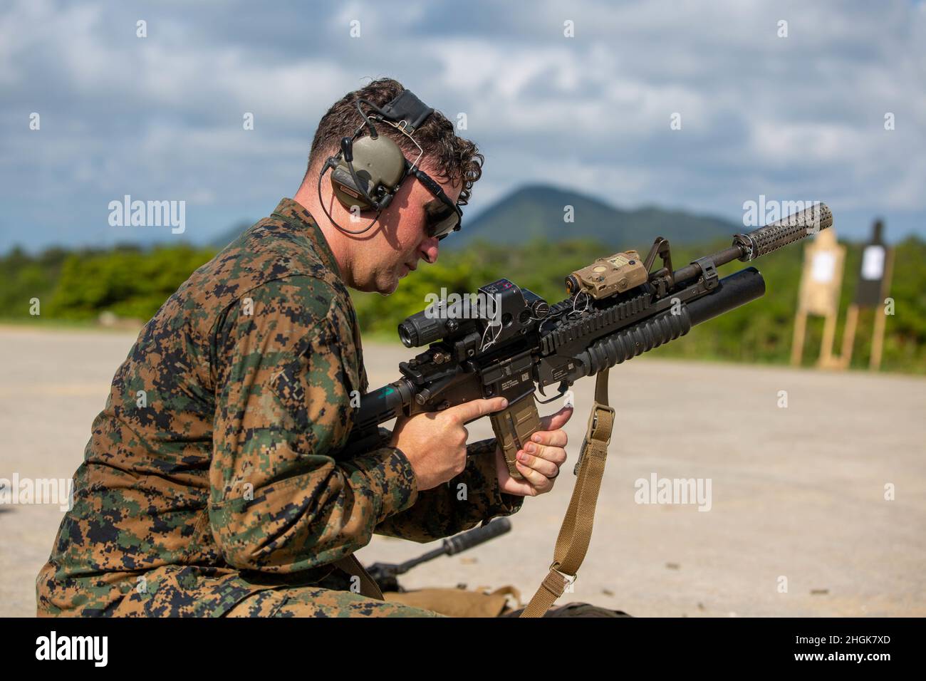 A U.S. Marine with 4th Platoon, Force Reconnaissance Company, III ...