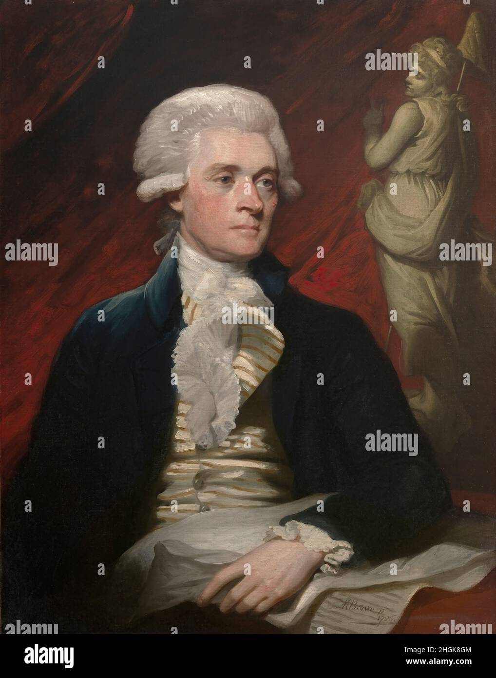 Mather Brown - Thomas Jefferson Stock Photo - Alamy