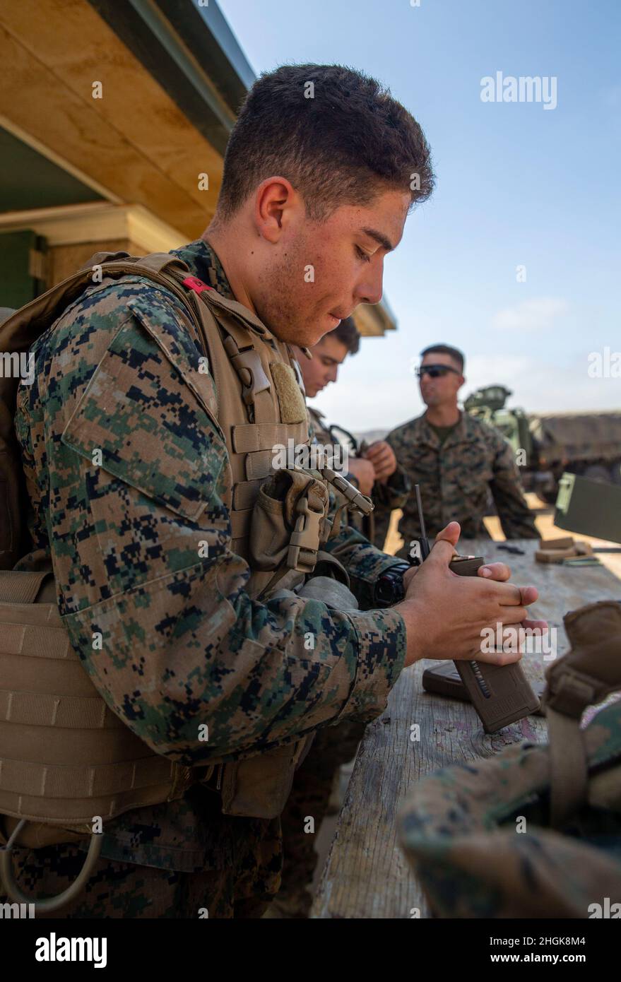 U.S. Marine Pfc. Jeremy Espinozalemus, a supply clerk with Marine Air ...