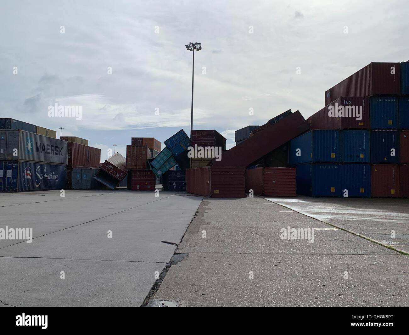 Shipping containers are strewn about at the New Orleans Terminal (N.O.T ...