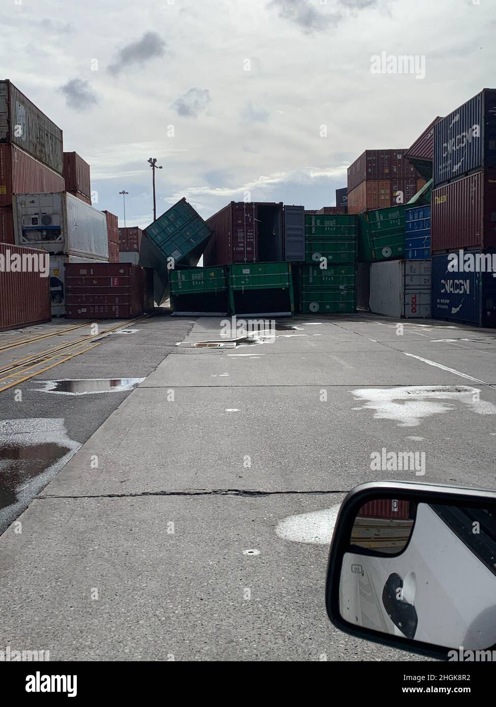 Shipping containers are strewn about at the New Orleans Terminal (N.O.T ...