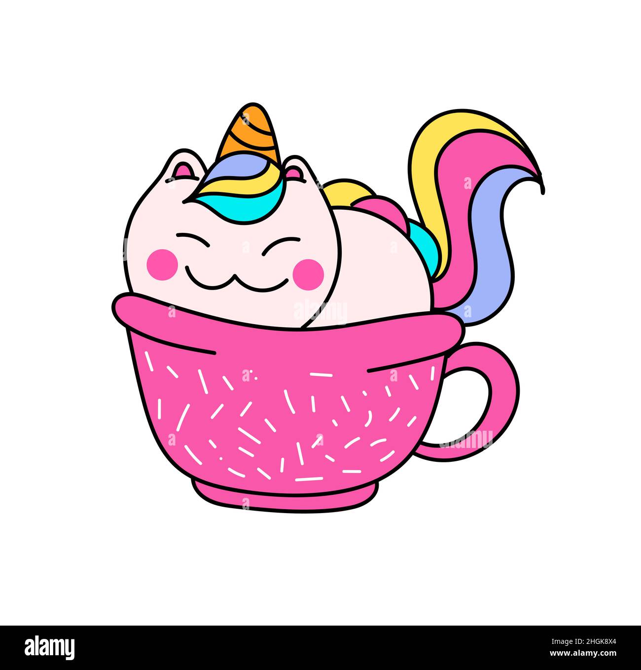 Small unicorn Stock Vector Images - Alamy