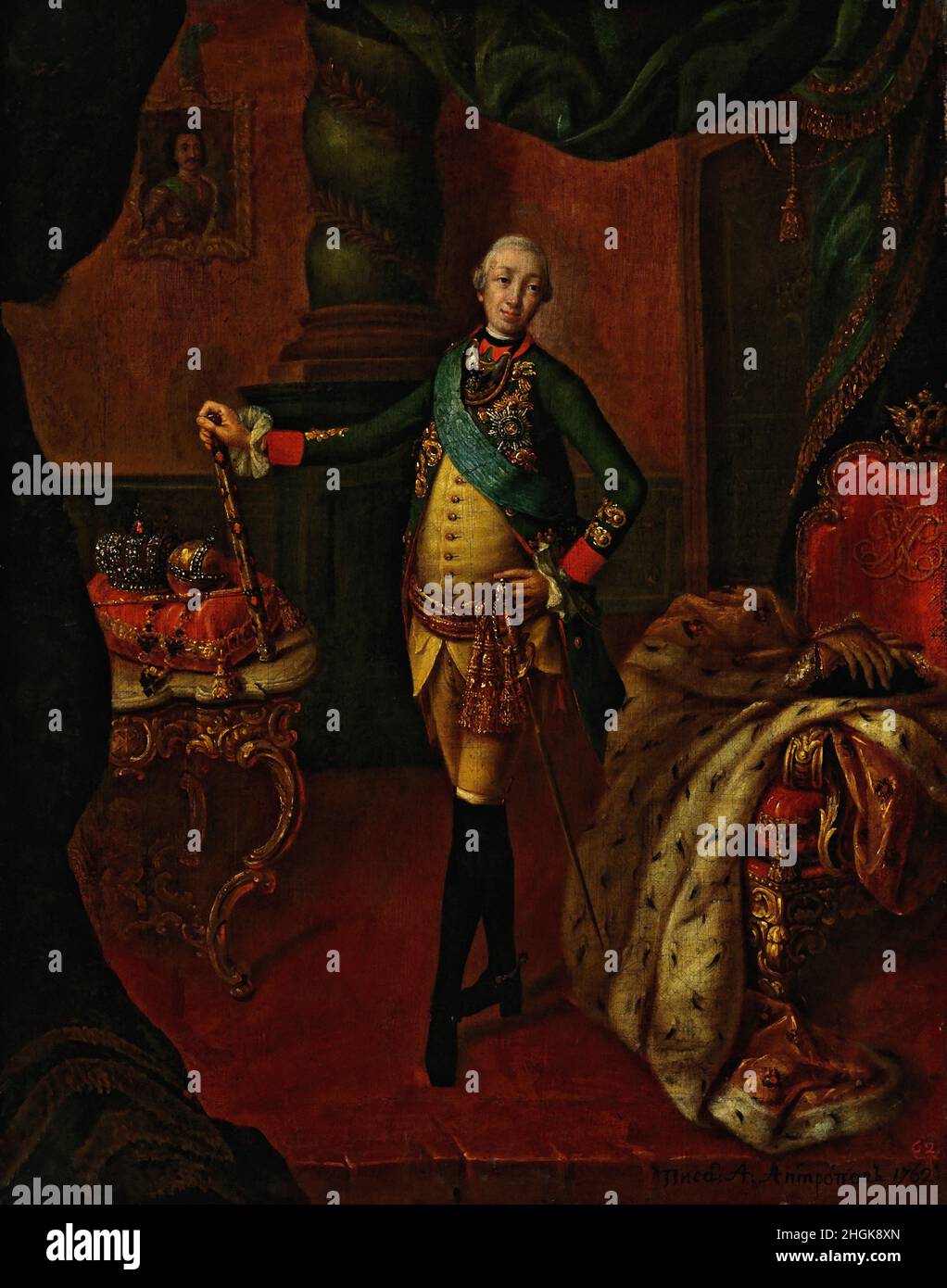 Peter III by A.Antropov (1762, Tretyakov gallery) variation Stock Photo ...
