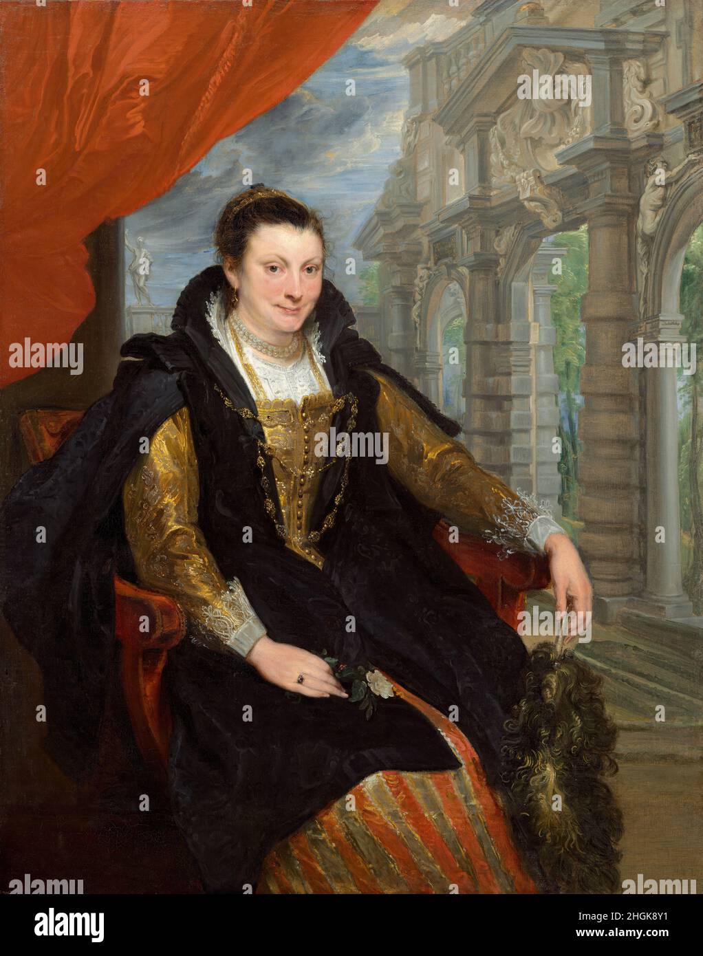 Ritratto di Isabella Brant - 1621 - Oil on canvas 253 x 120 cm - Van ...