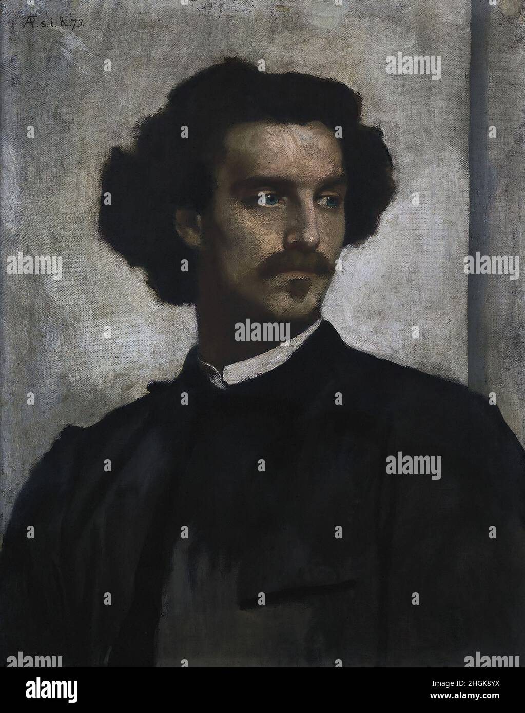 Anselm Feuerbach - Self-Portrait Stock Photo - Alamy
