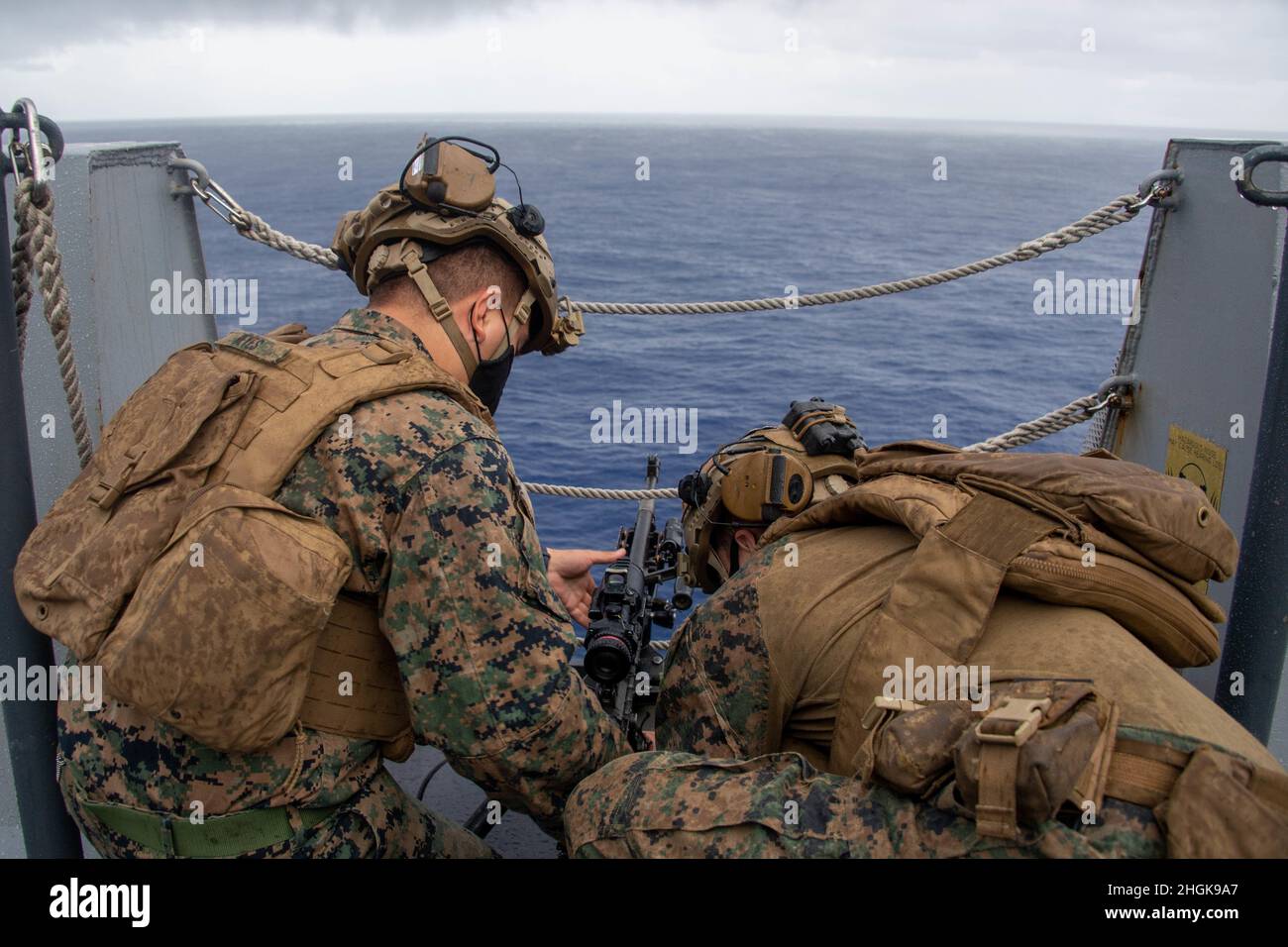 PACIFIC OCEAN (August 30, 2021) — U.S. Marine Corps Cpl. Fausto Reyes ...