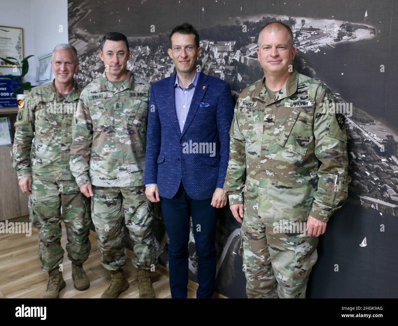Left to right: Army Col. Edward O’Sheehan, judge advocate general ...