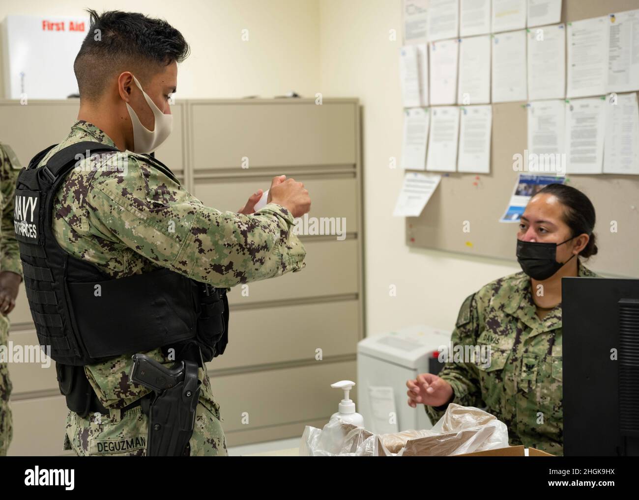 KADENA, Japan (Aug. 31, 2021) Master-at-Arms 3rd Class Jerick DeGuzman ...