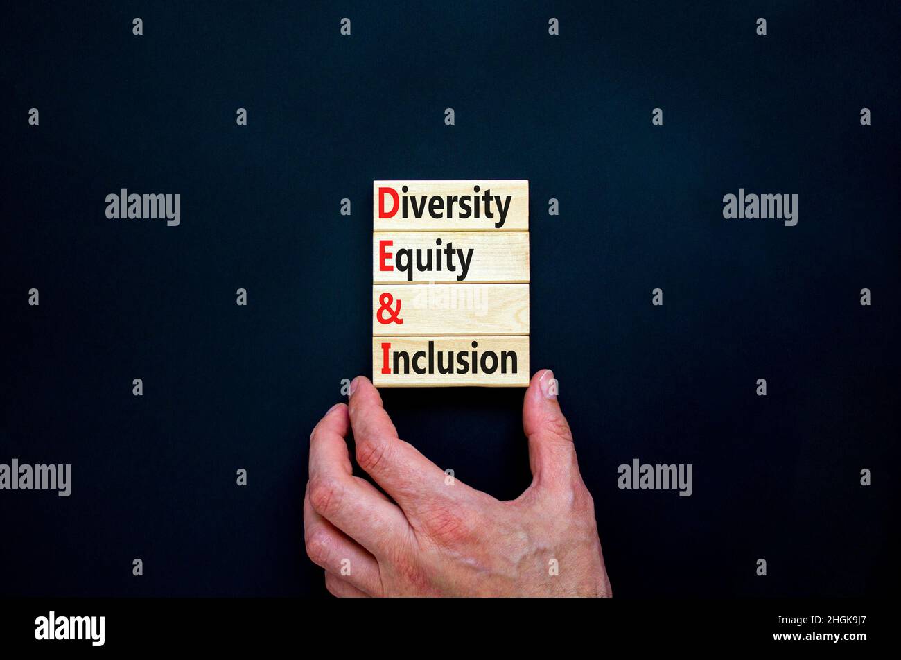 DEI, Diversity, equity and inclusion symbol. Concept words DEI ...