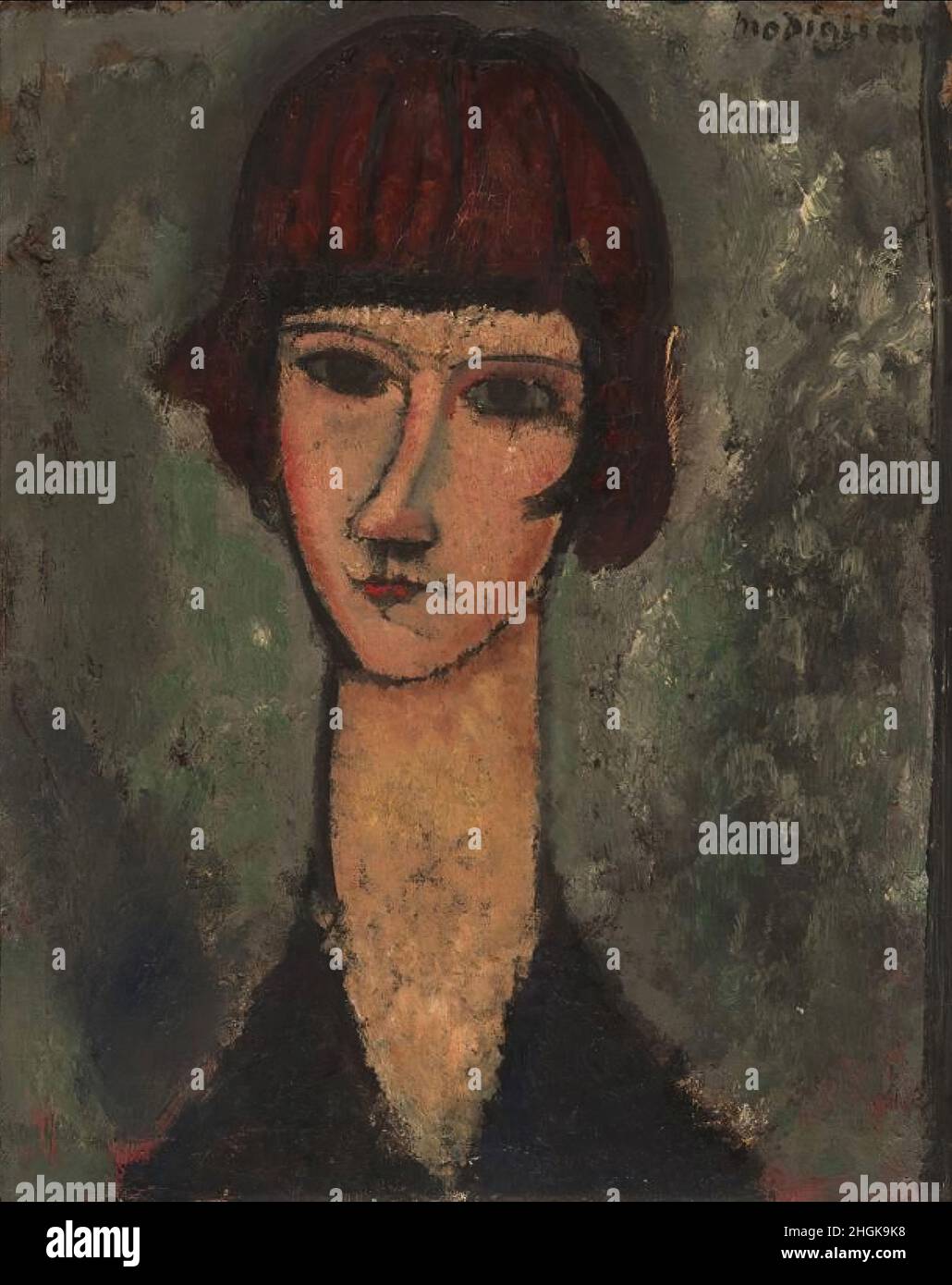 Portrait of a Woman 1910c. - oil on canvas 55,9 x 45,4 cm - Modigliani ...
