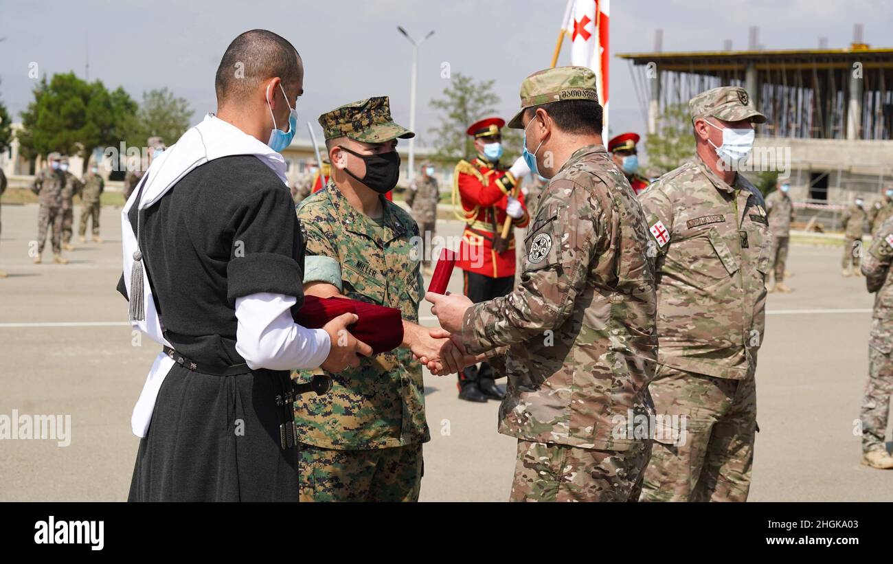 U.S. Marine Corps Lt. Col. Alan Miller, the Georgia Training Team ...