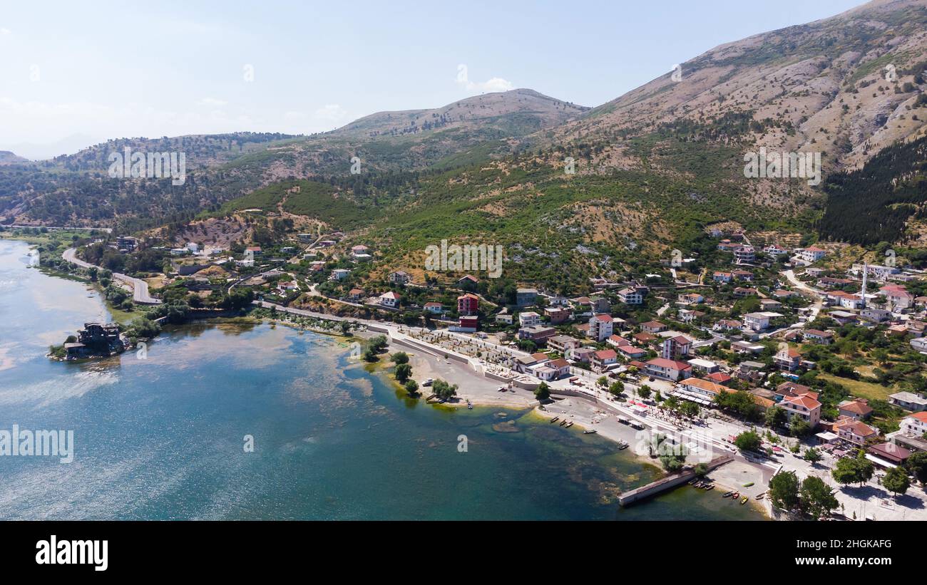 lake shkoder albania. picture taken on the north Albanian artificial lake Stock Photo - Alamy