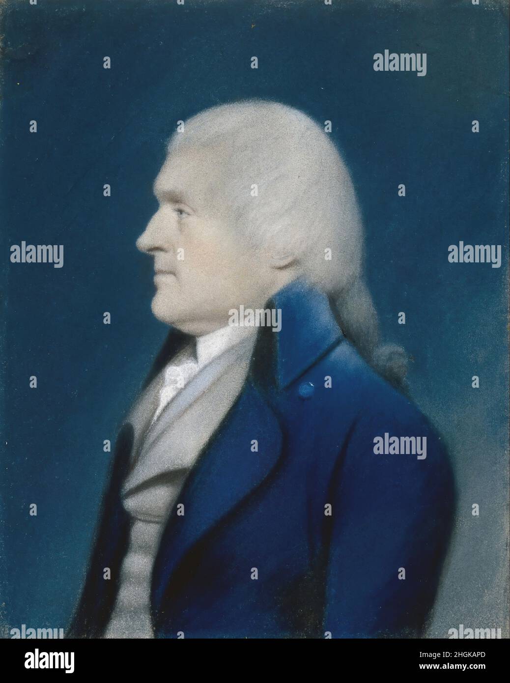 Member of the family of James Sharples - Portrait of Thomas Jefferson ...