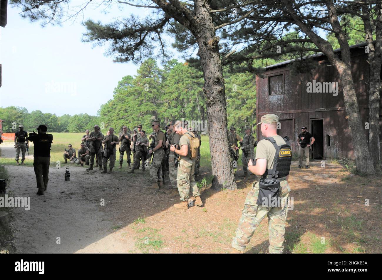 Instructor Jeff Knight teaches the Air Force soldiers from the 421st (CTS) Combat Training ...
