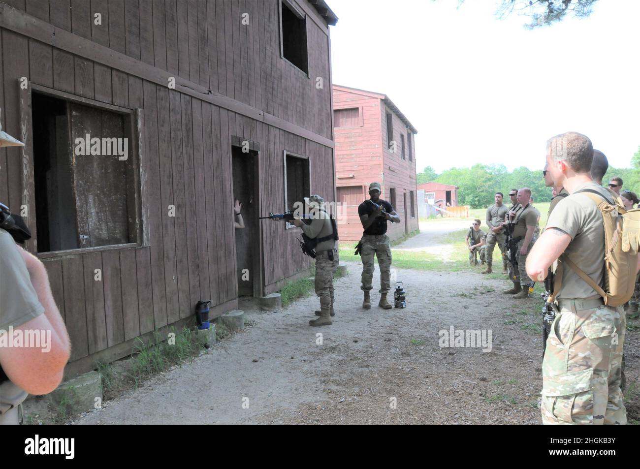 Instructor Jeff Knight teaches the Air Force soldiers from the 421st (CTS) Combat Training ...