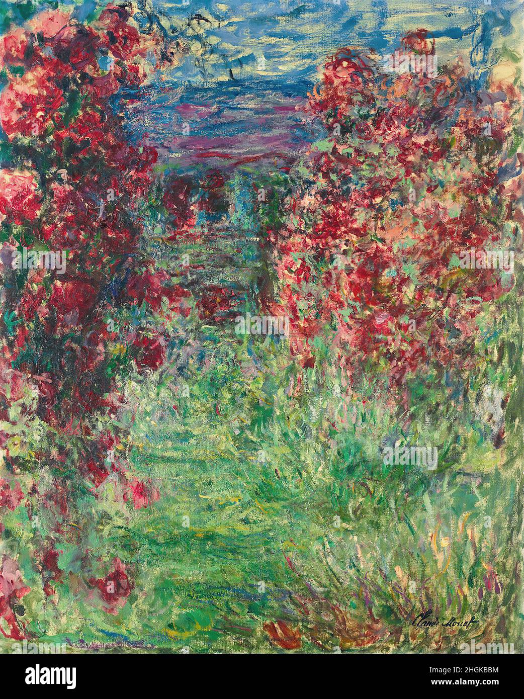 Monet Claude - Private Collection - La maison dans les roses - 1925 ...